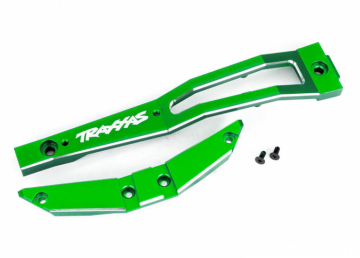 Chassis Brace Front Alu Green Maxx Slash