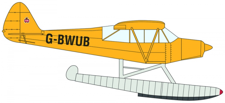 1/48 Piper Super Cub Float Plane