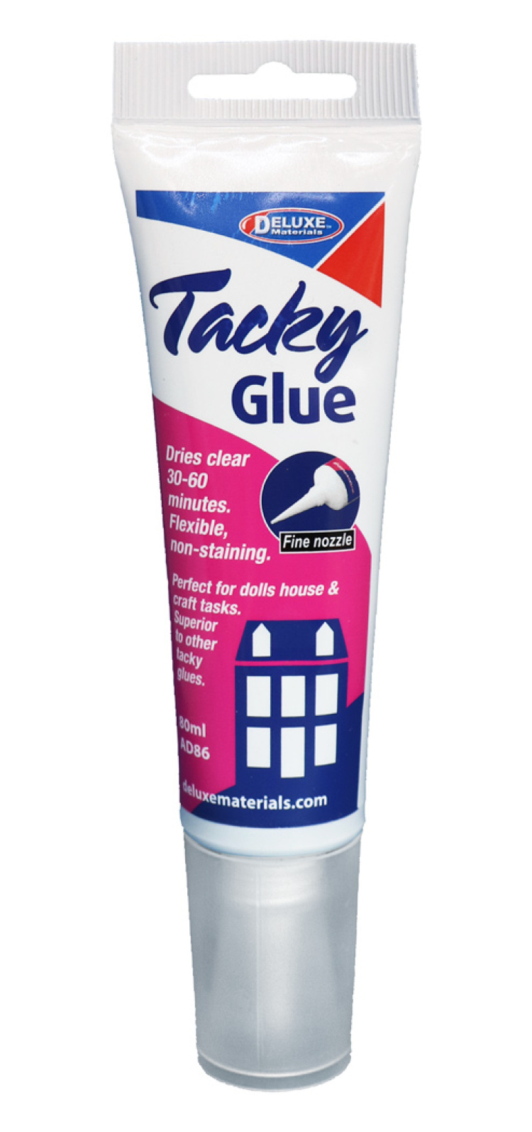 Tacky Glue Lim - Klippig, Klar, Flexibel 80ml