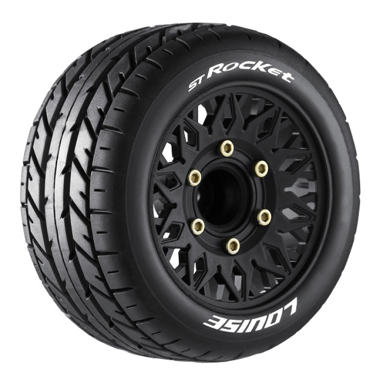 Tires & Wheels ST-ROCKET 1/10 Soft (Removable 12, 14 & 17mm Hex) (2)