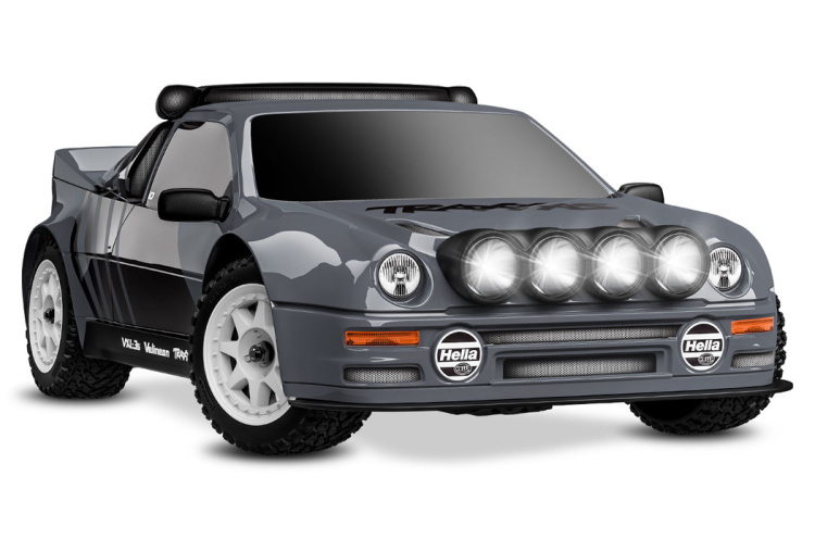 Mini Rally Ford RS200 RTR TQi VXL-3s Gray - USB-C Laddare / 2s LiPo